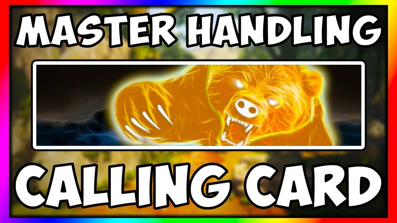 HOW TO GET THE MASTER CALLING CARD - HANDLING MASTER - YouTube