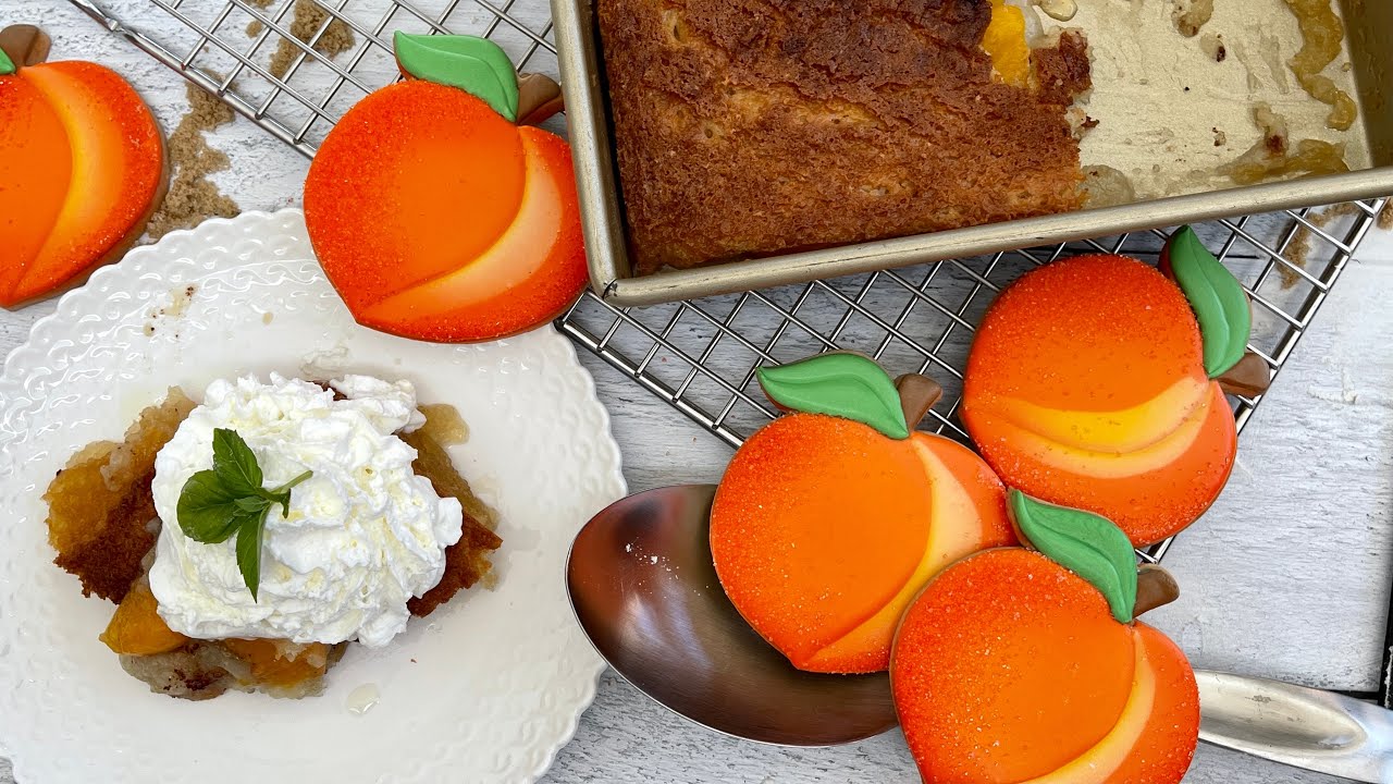 How to Decorate Summer Peach Cookies - quick Version - YouTube