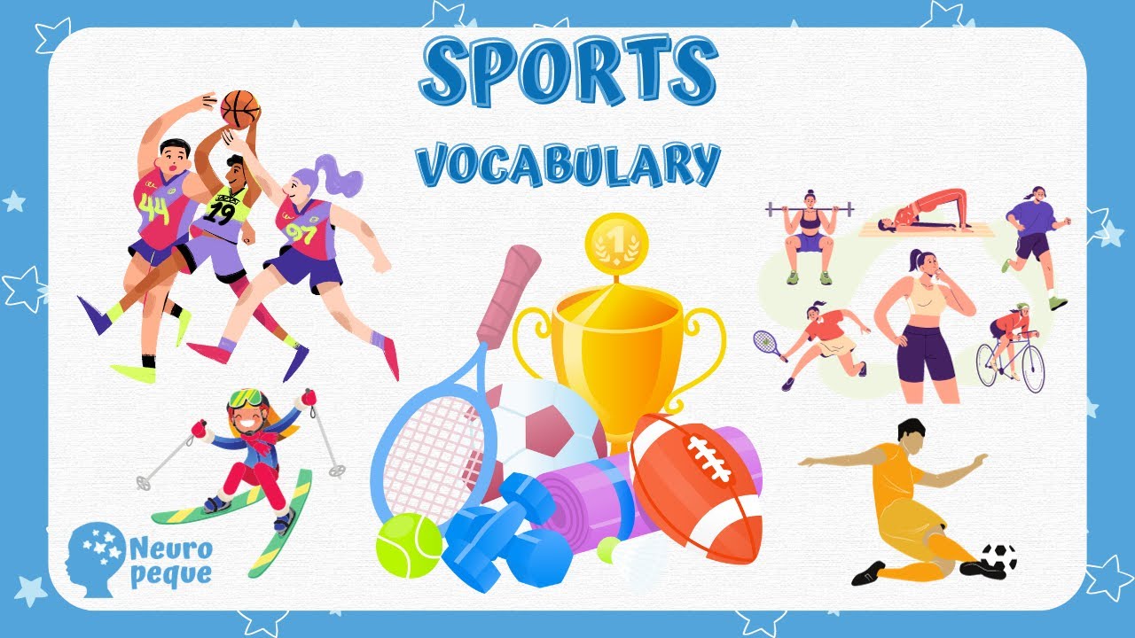 Vocabulary SPORTS for Children 🏀⚽️🏓 Fun Activities for kids - YouTube