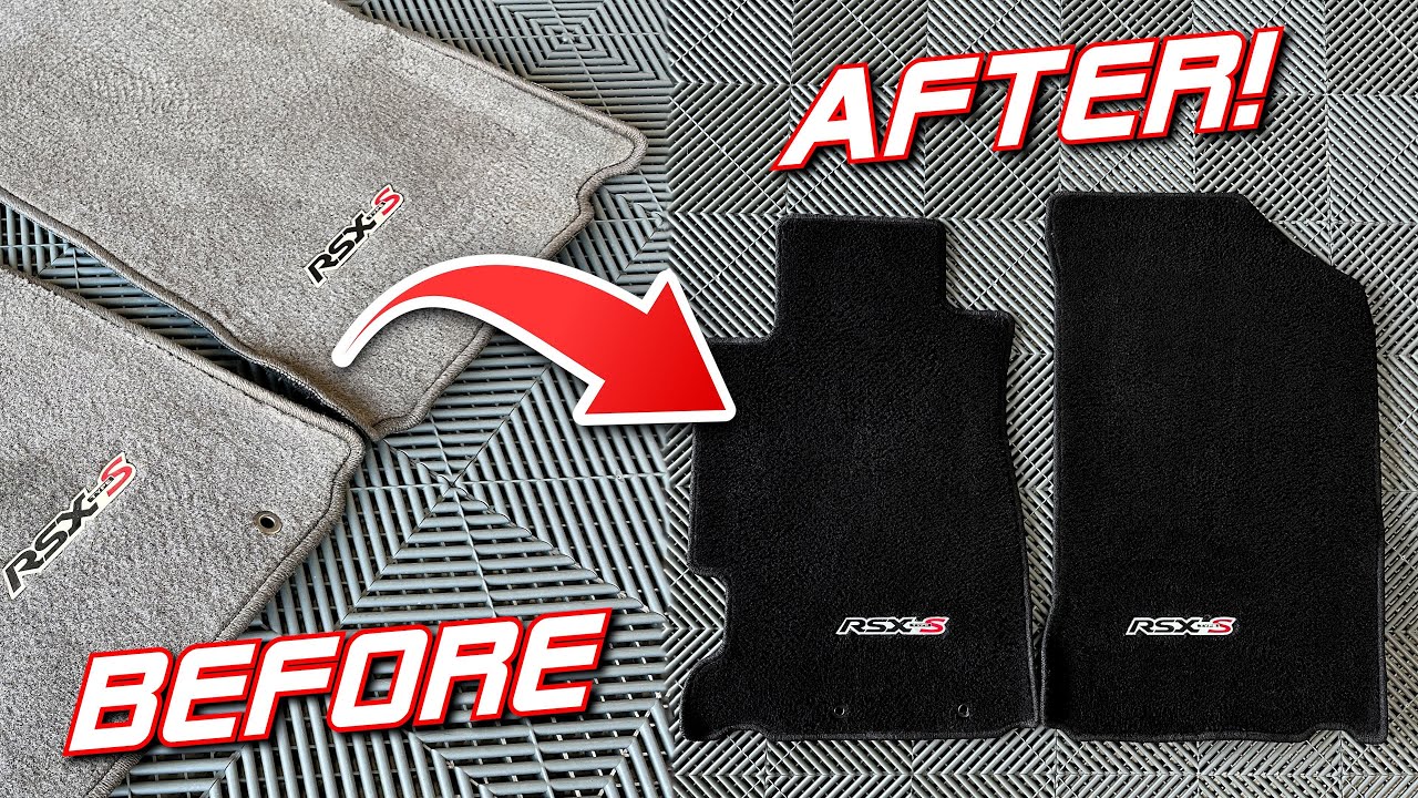 How to Re-Dye and Restore Your Vehicles Carpet and Floor Mats! - YouTube