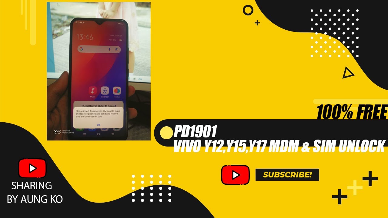 Vivo Y12 Y15 Y17 PD1901 MDM + SIM Unlock and Disable OTA with Unlock ...