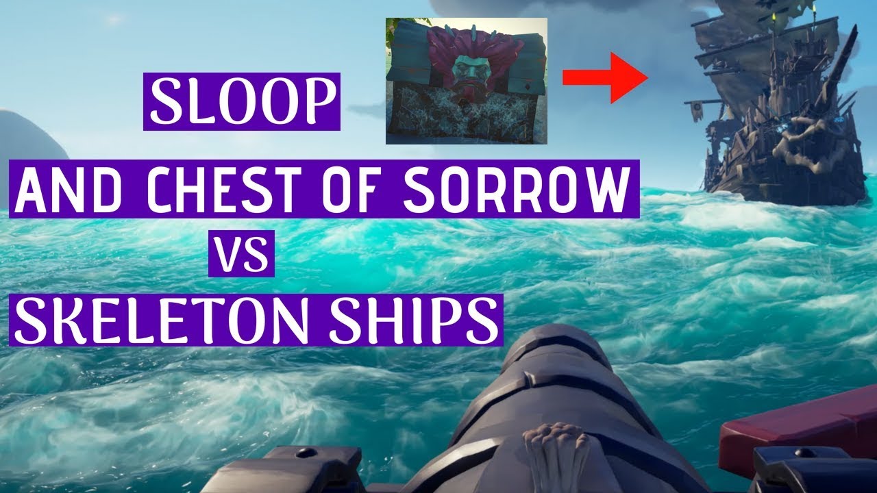 Sea of Thieves Cursed Sails: Soloing skeleton ships with Chest of ...