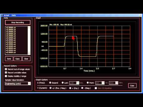 Picoammeter data logging and graphing software.wmv - YouTube