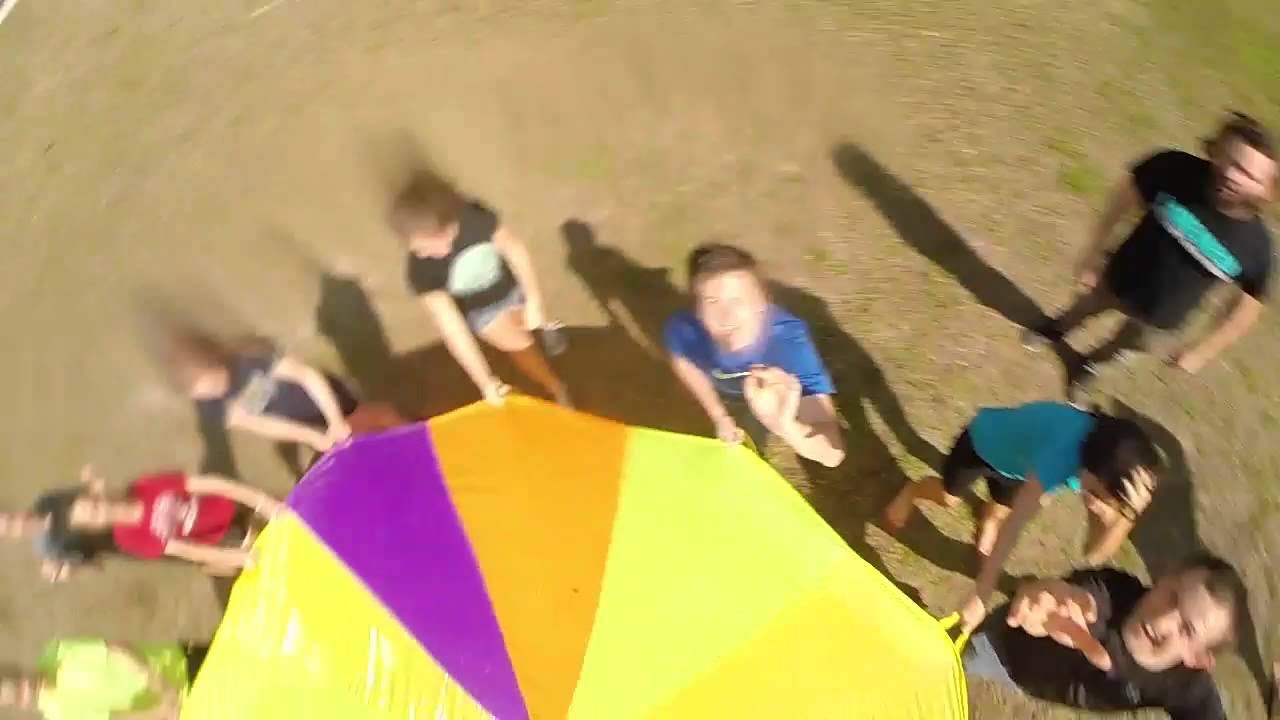 a GoPro Hero3+, a parachute, and water balloons in HD - YouTube