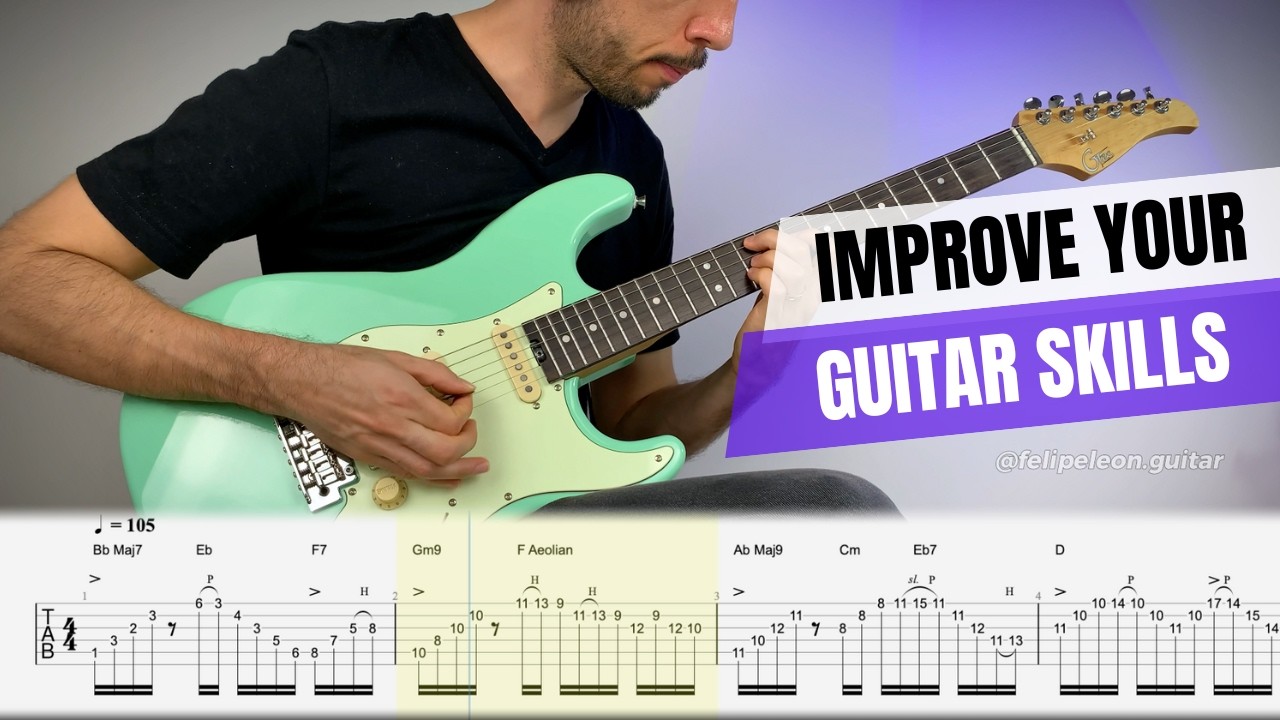 Solo 02 - Sweep Picking, Scales, Modes (Electric Guitar Lessons, Guitar ...