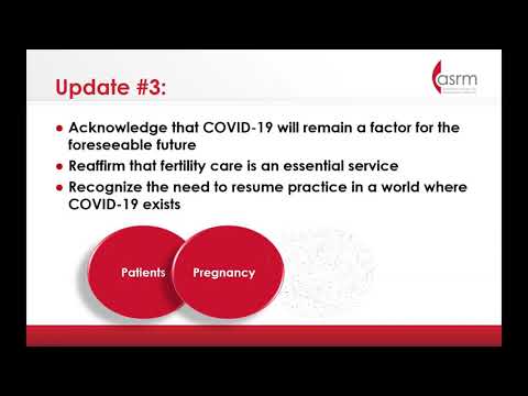 For Patients - Answering Your Questions: Presented by the ASRM COVID-19 Task Force