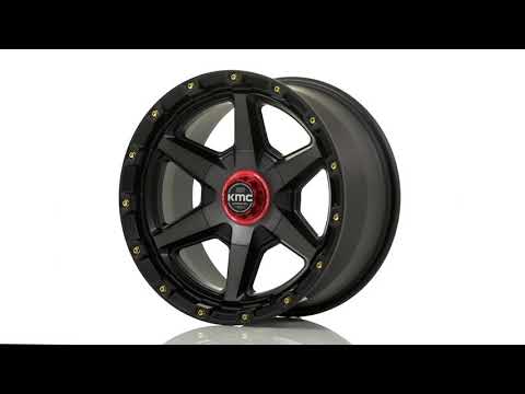 KM101 Tempo Wheel - Offroad Tech Series by KMC Wheels - Satin Black w ...