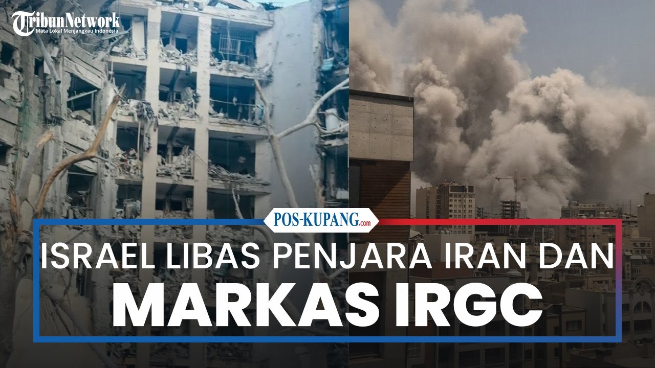 Israel Serang Markas Garda Revolusi Iran dan Penjara di Teheran - YouTube