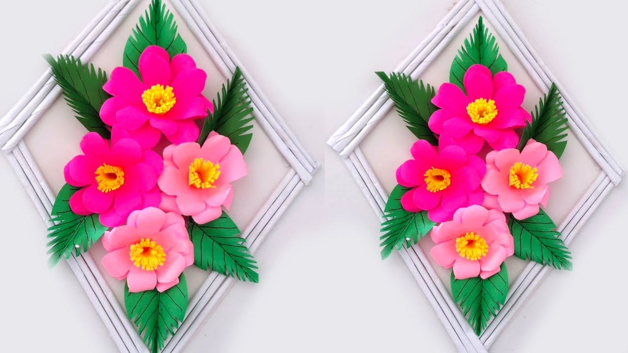 Beautiful paper flowers making ideas / flower making with paper - YouTube
