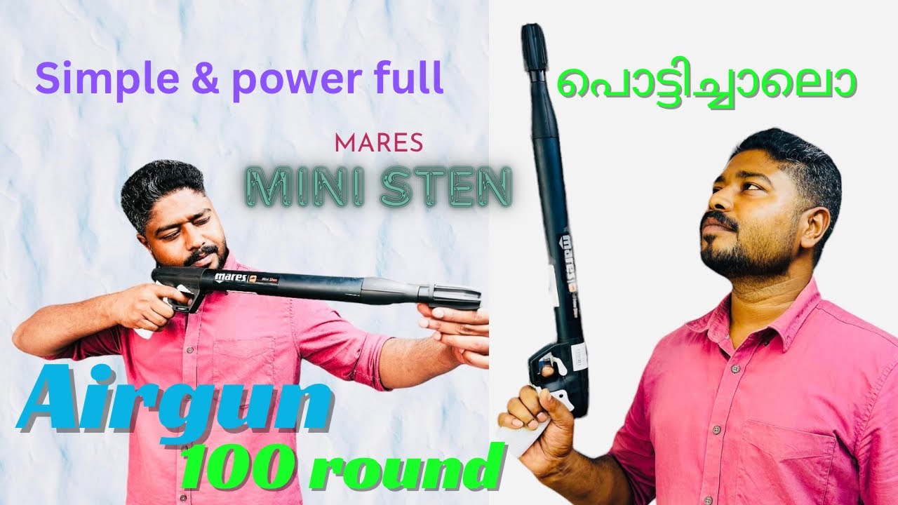 MARES MINI STEN SPEARGUN UNDERWATER FISHING - AIR SYSTEM - UNBOXING & REVIEW MALAYALAM .., - YouTube