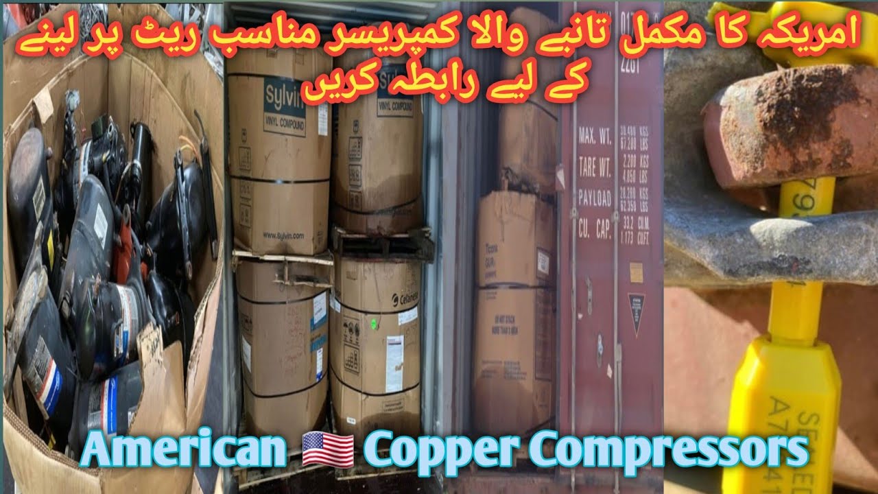 How to Loading American 🇺🇲 Copper Compressors Scrap Materials ...