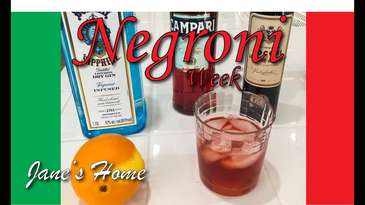 Negroni Week - 3 Generations of Compari Drinks. - YouTube