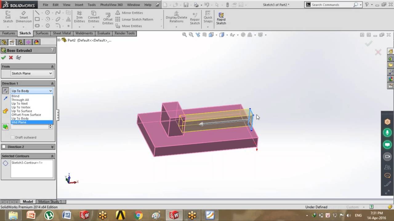 Cách sử dụng lệnh Extrude Boss/Base và Extrude Cut nâng cao trong ...