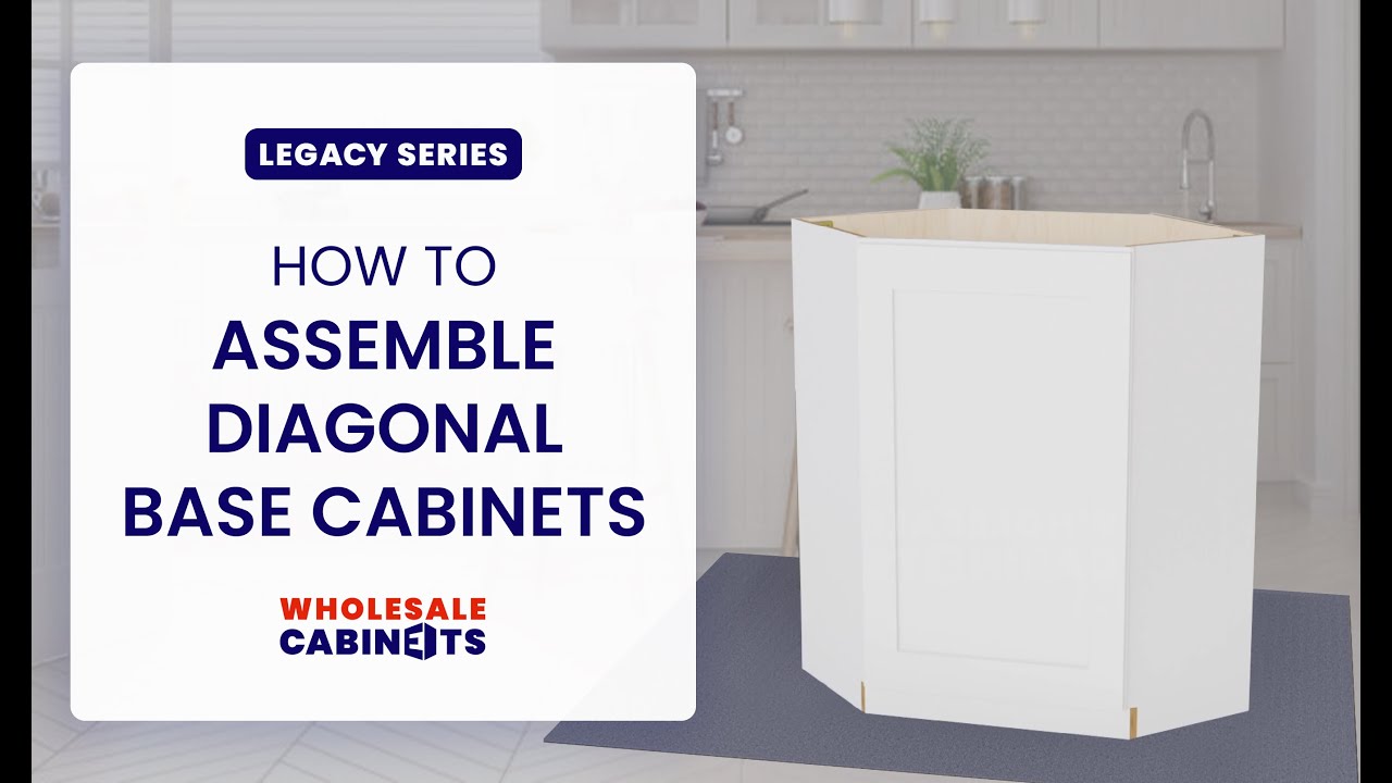 Legacy Series - How to Assemble Diagonal Base Cabinets - YouTube