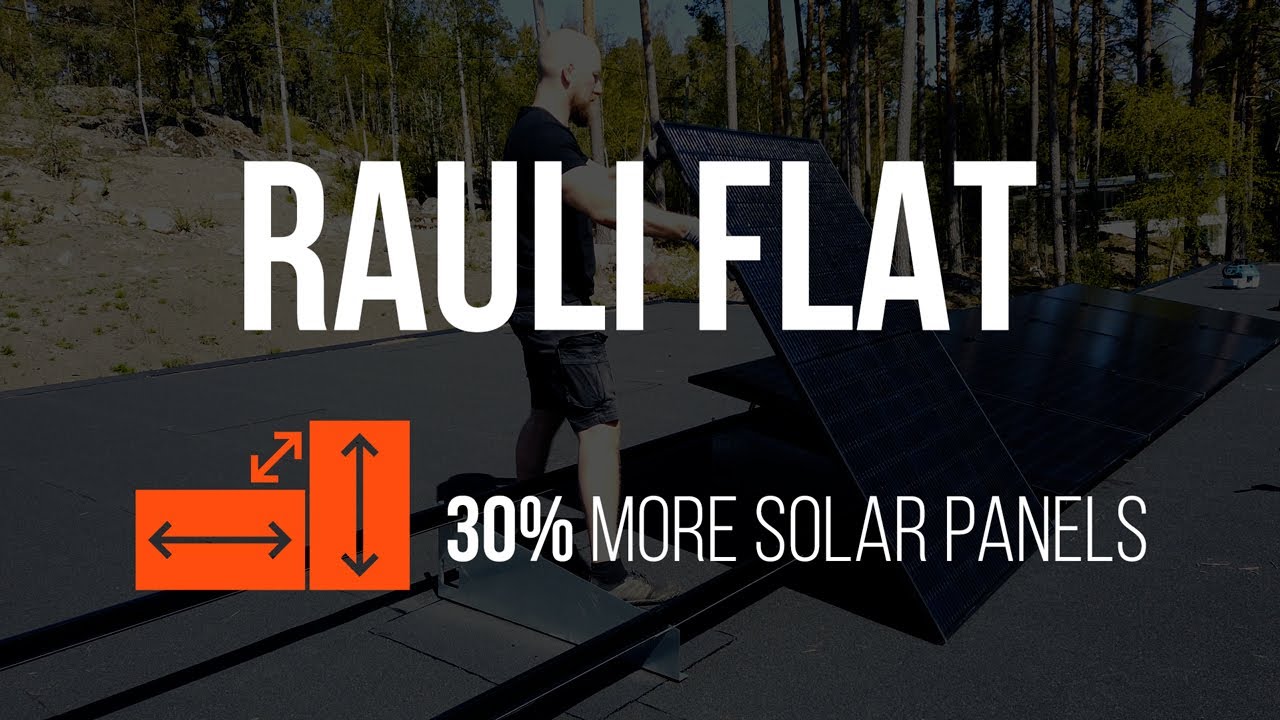 RAULI FLAT - New installation method enables 30% more solar panels ...