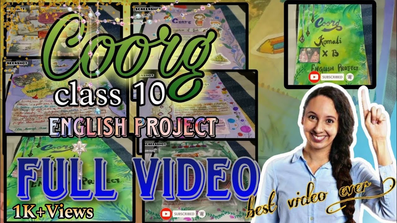 Coorg (English project) Class 10 || assignment || LaxmiSrinivas - YouTube