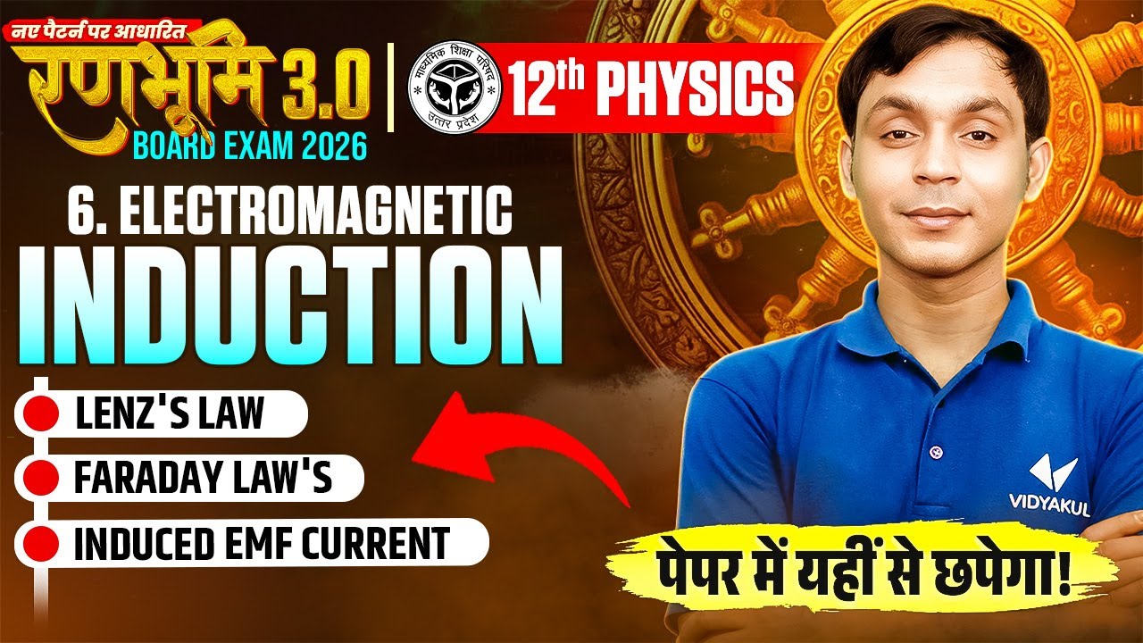 Class 12th Physics Chapter 6 | Electromagnetic Induction Lenz Law ...