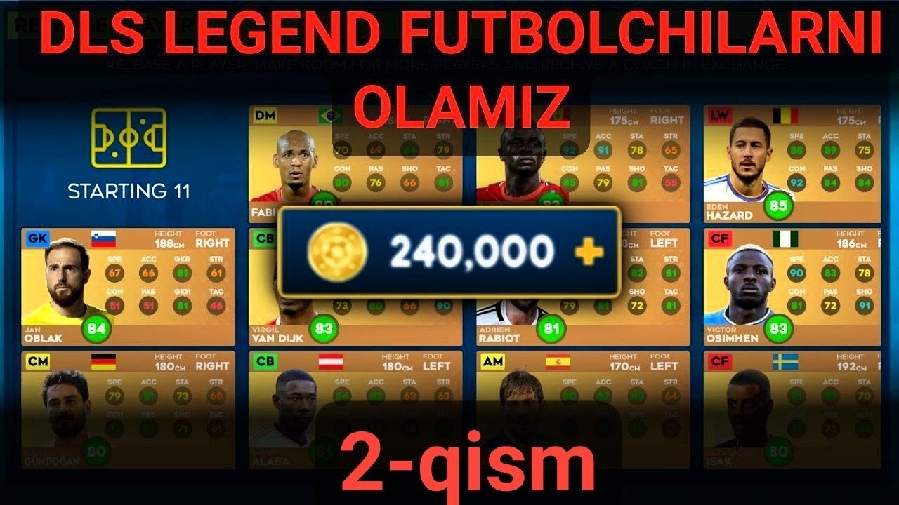 DLS24 LEGEND FUTBOLCHILARNI SOTIB OLISH 💰 QANDAY QILIB TOʻGʻRI TARKIB ...