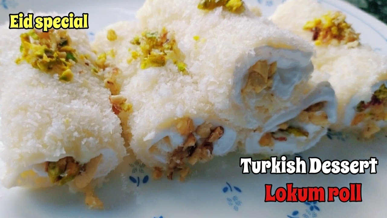 Lokum roll/Turkish sultan lokum roll/eid special - YouTube