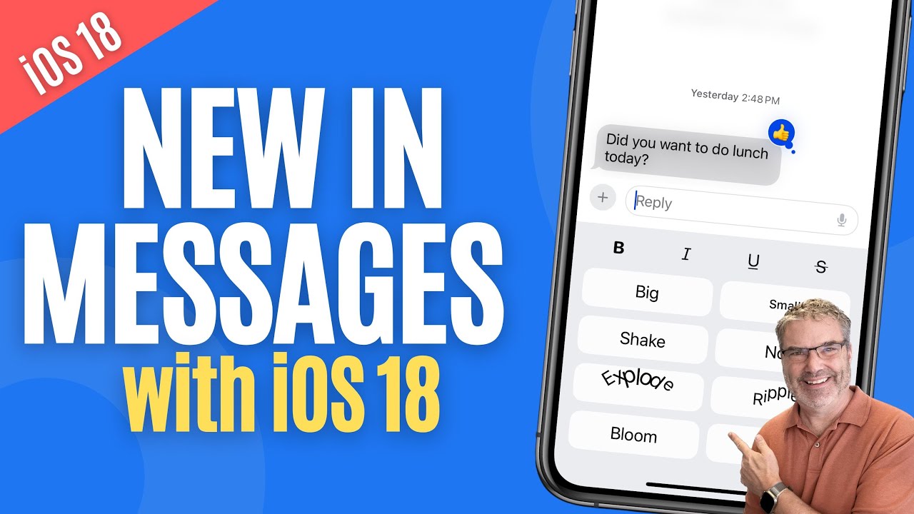 Want BETTER Texting? Explore iOS 18's COOL New Features! 😎📱 - YouTube