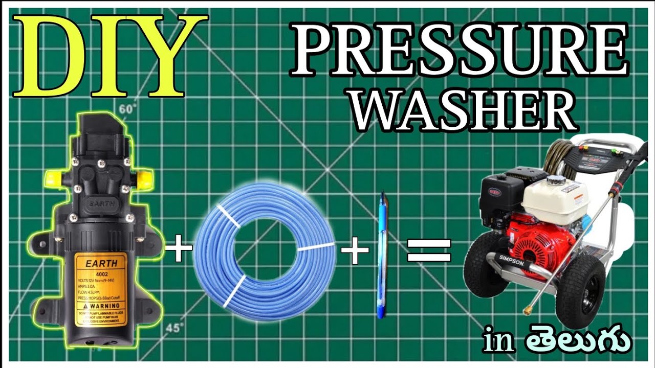 DIY Pressure Washer || Diaphram pump || DIY || - YouTube
