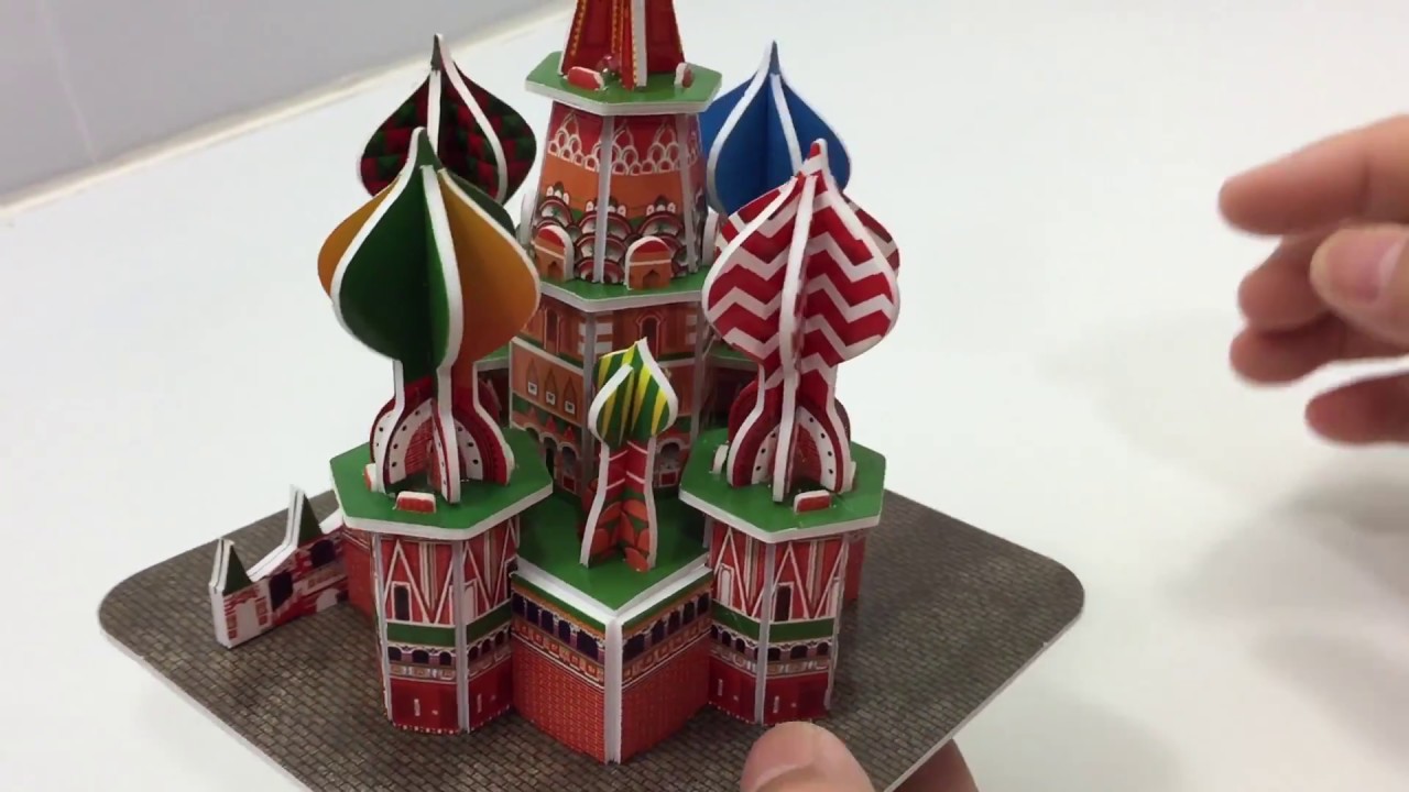 DIY Miniature ST.Basil's Cathedral ~ Buildream 3D Puzzle - YouTube