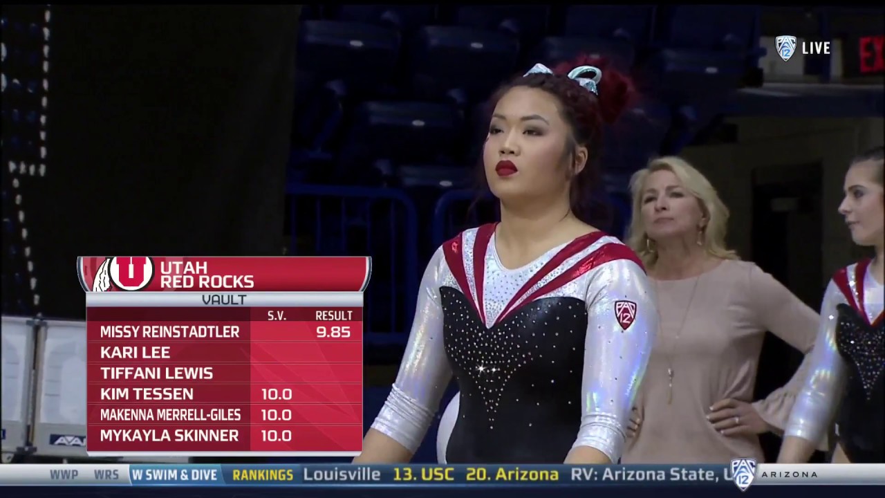 Kari Lee (Utah) - Vault (9.900) - Utah at Arizona 2018 - YouTube