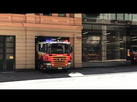 FRNSW Rescue Pumper 1 and ‘Runner’ Responding with RUMBLERS and HORN ...