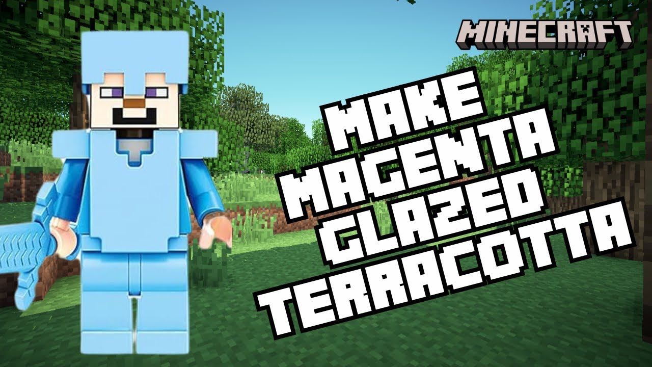 How to Make Magenta Glazed Terracotta in Minecraft 2024? - YouTube