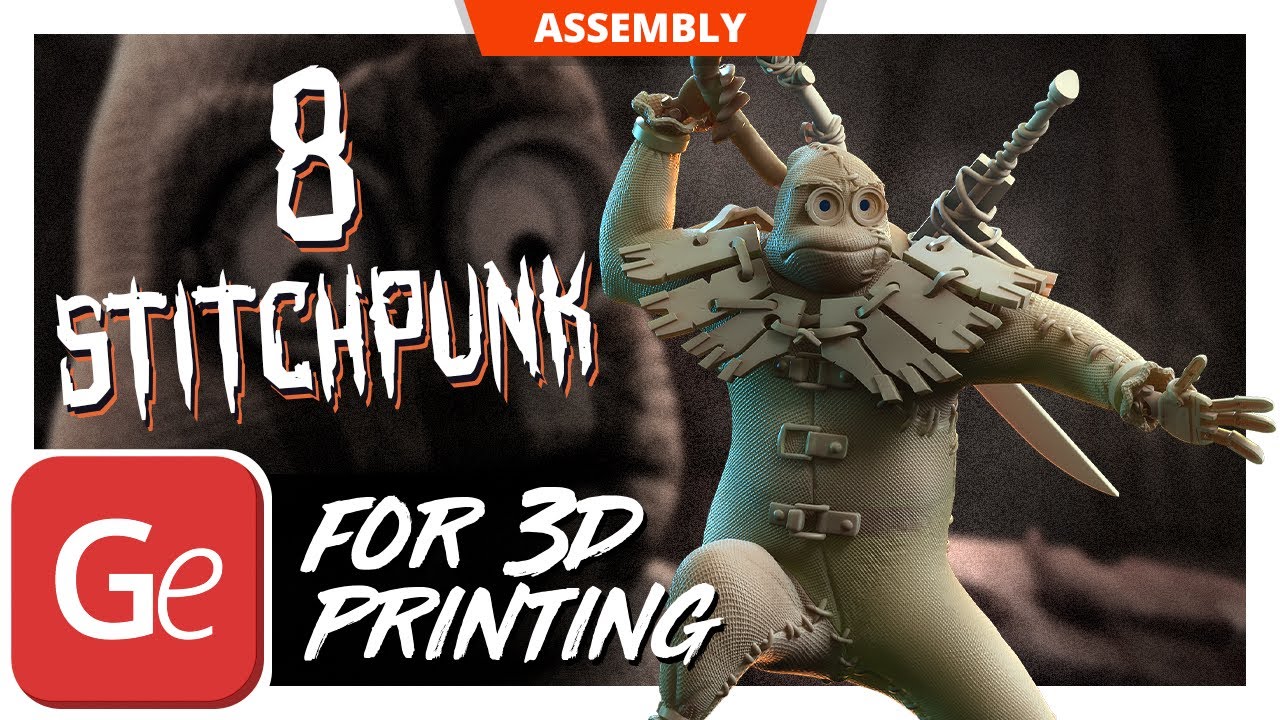 8 Stitchpunk 3D Printing Figurine | Assembly by Gambody - YouTube