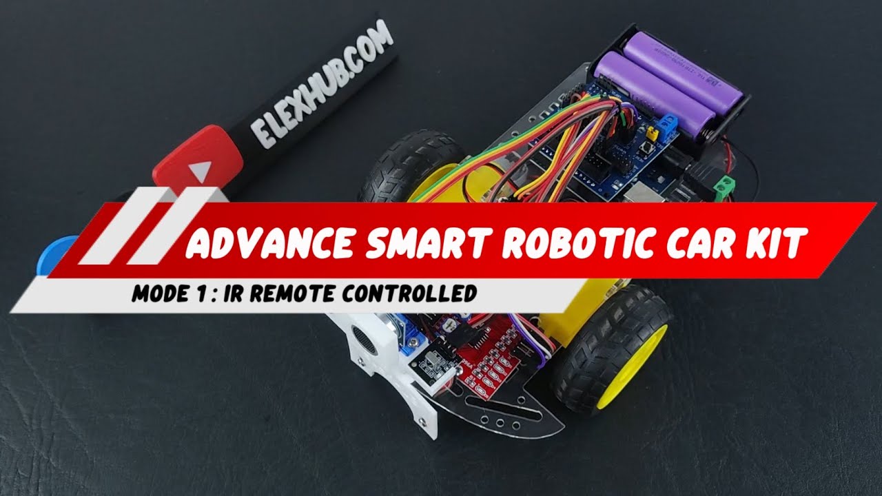 Advanced Smart Robotic Car Kit | IR Remote Controlled with Wiring, Code ...