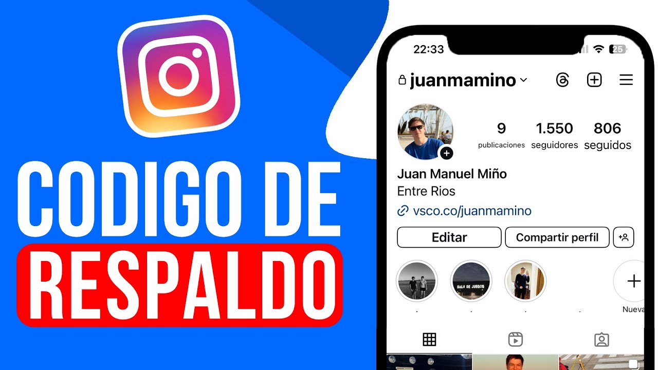 Cómo SABER mi CODIGO de RESPALDO de Instagram - YouTube