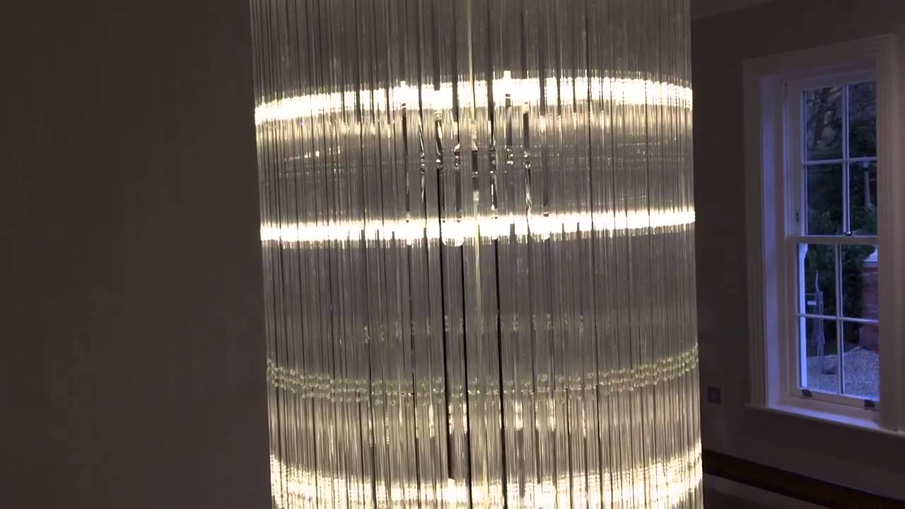 Custom Bespoke Glass Rod LED Chandelier by First Class Lighting Ltd ...