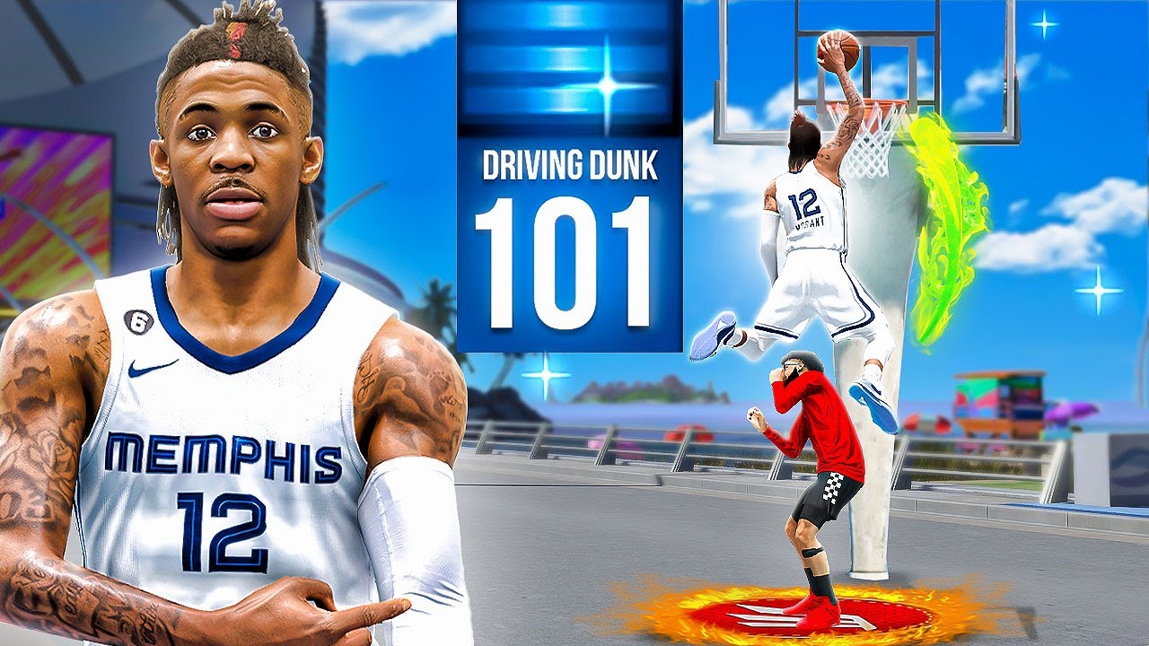 Ja Morant + 101 DRIVING DUNK = INSANE POSTERIZERS in NBA 2K24 - YouTube