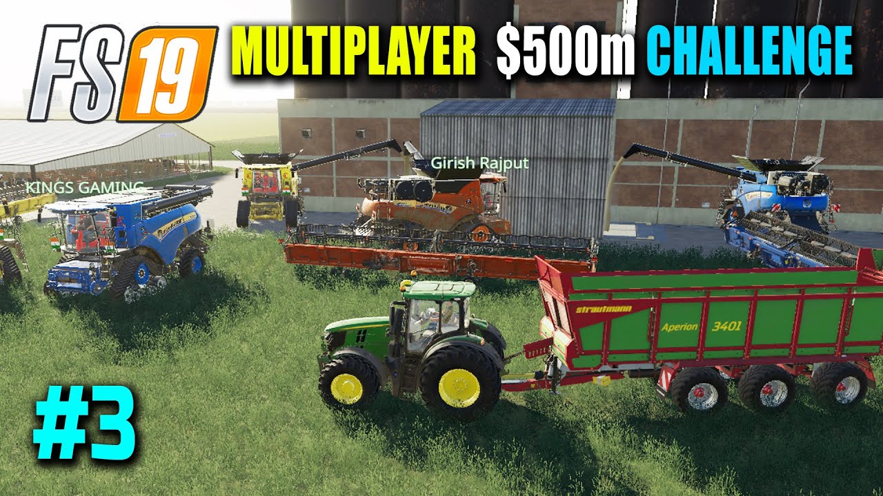 500 Million Dollar Challenge #3, Harvesting Sunflowers, FS19 ...