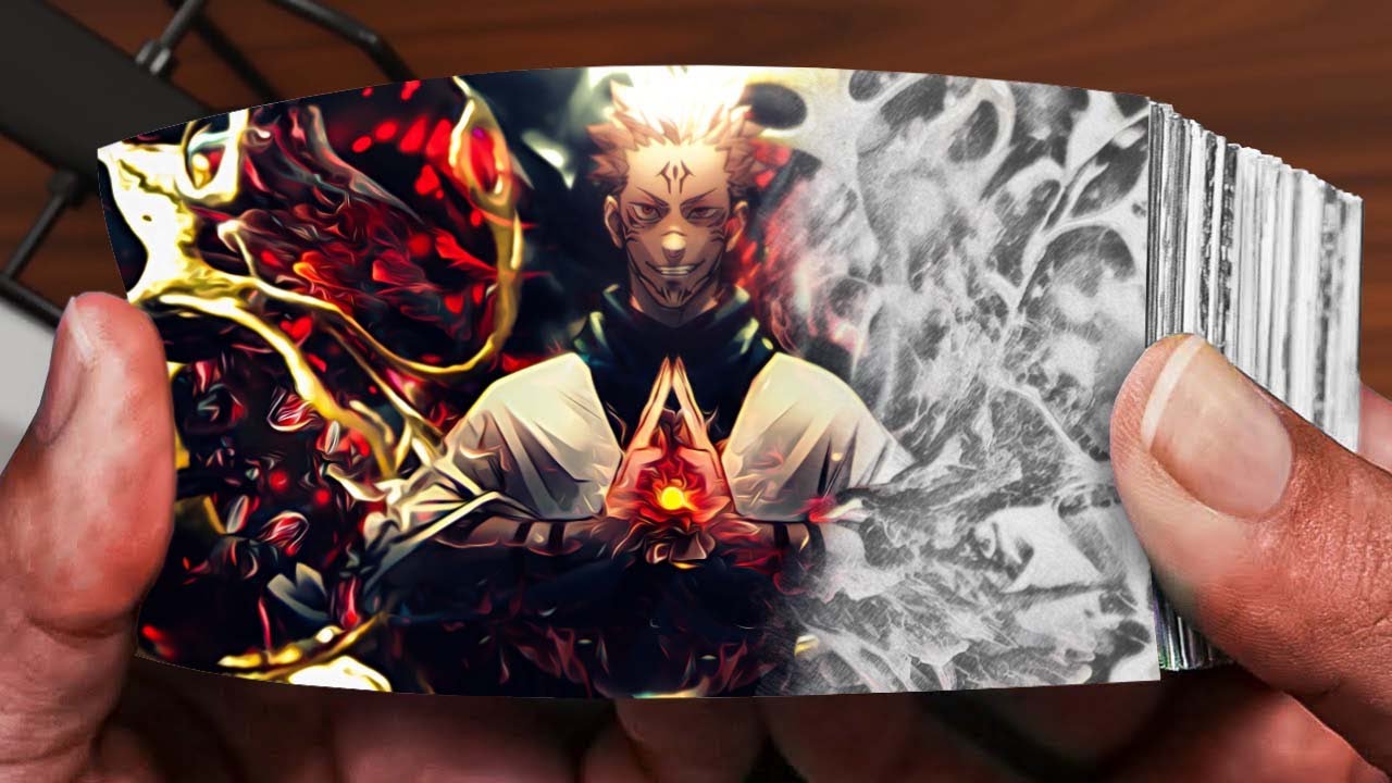 scene Sukuna vs Gojo | Clash of Jujutsu Titans into cool flipbook ...