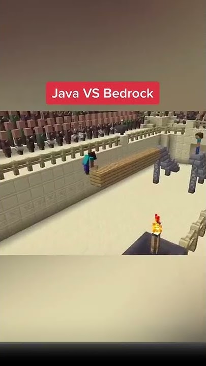 Minecraft Java vs Bedrock 🤨😂 #shorts #minecraft #meme #minecraftmeme # ...