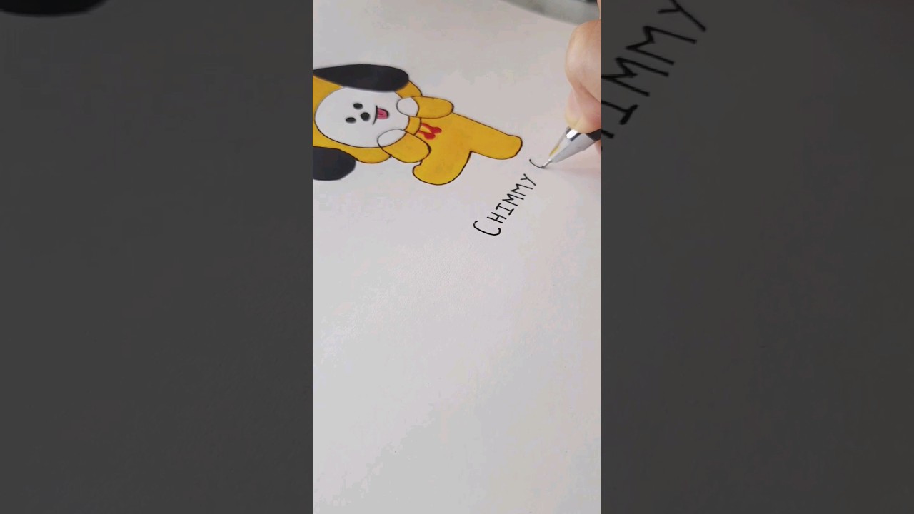 How to draw Chimmy (bt21) - YouTube
