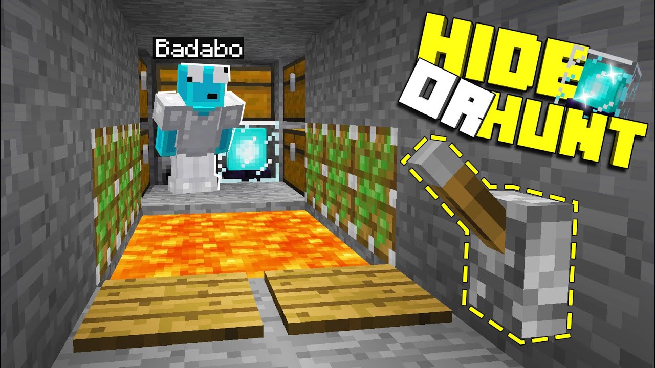 we made an INSANE minecraft REDSTONE base!...(Hide or Hunt #1) - YouTube