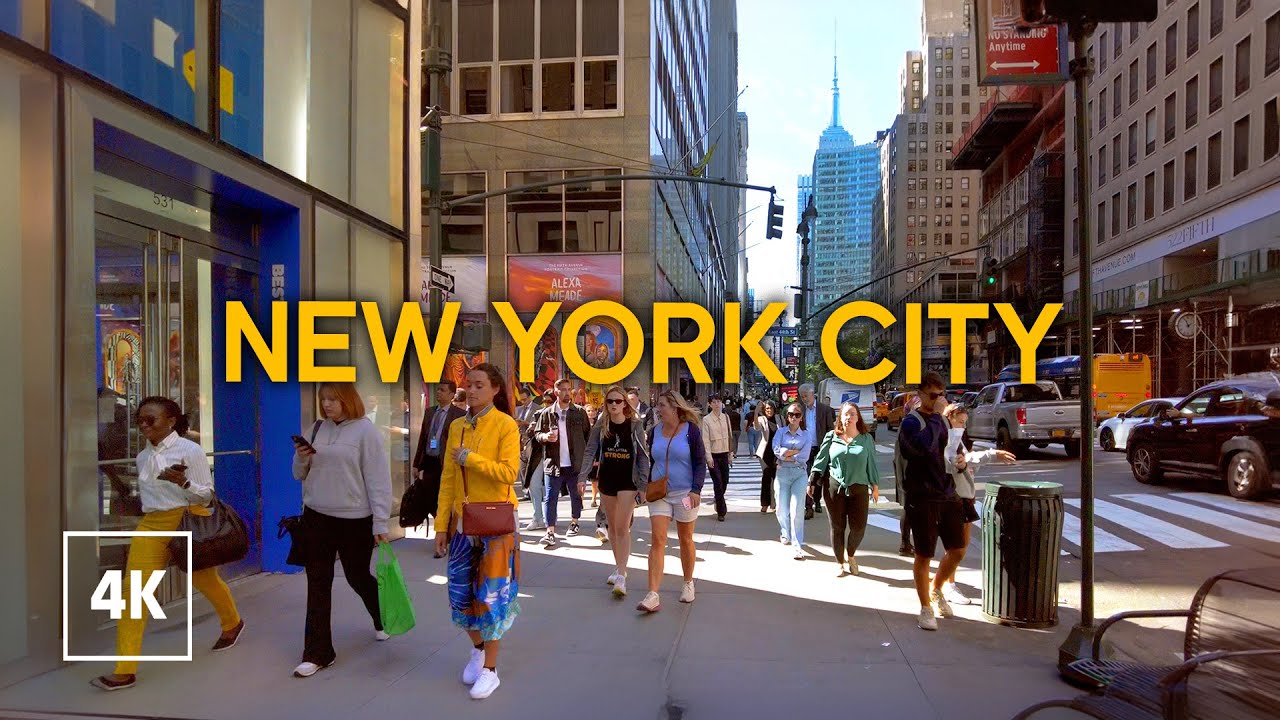 Beautiful New York Walk - Fifth Avenue, NYC Walking Tour 4k - YouTube