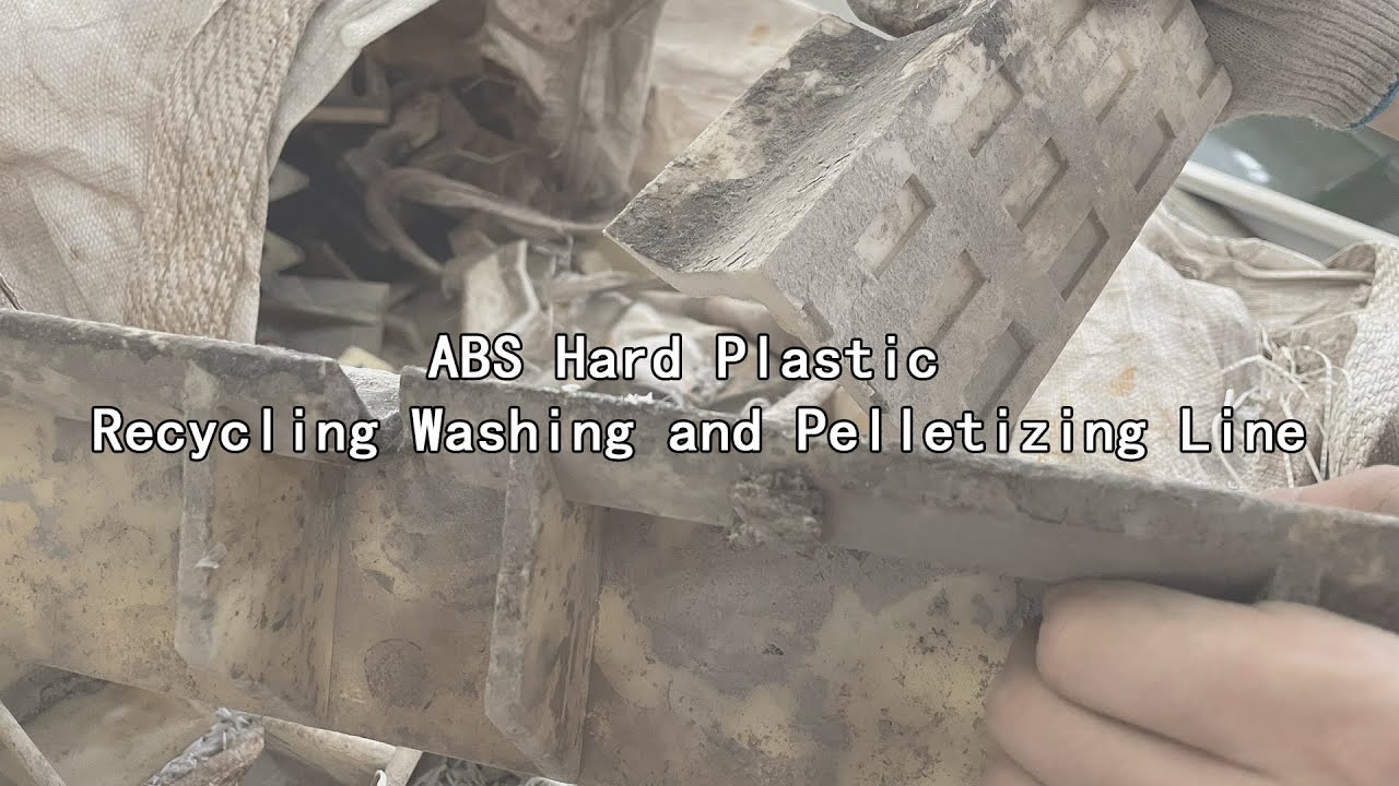 ABS Hard Plastic Recycling Washing and Pelletizing Line - YouTube