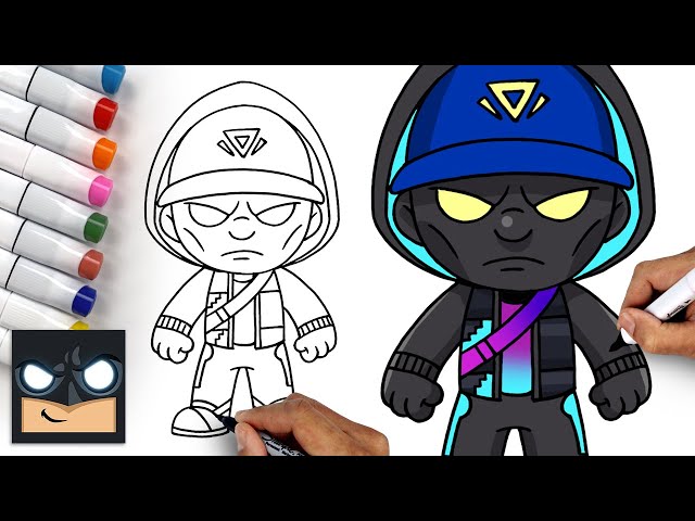 How To Draw Cryptic | Fortnite Season 9 - Videos For Kids