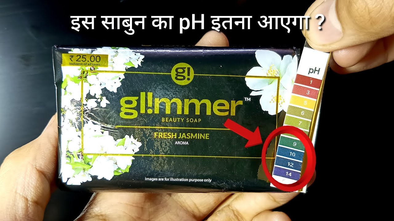 Fresh Jasmine Soap pH Level Test | pH Test of Glimmer Fresh Jasmine ...