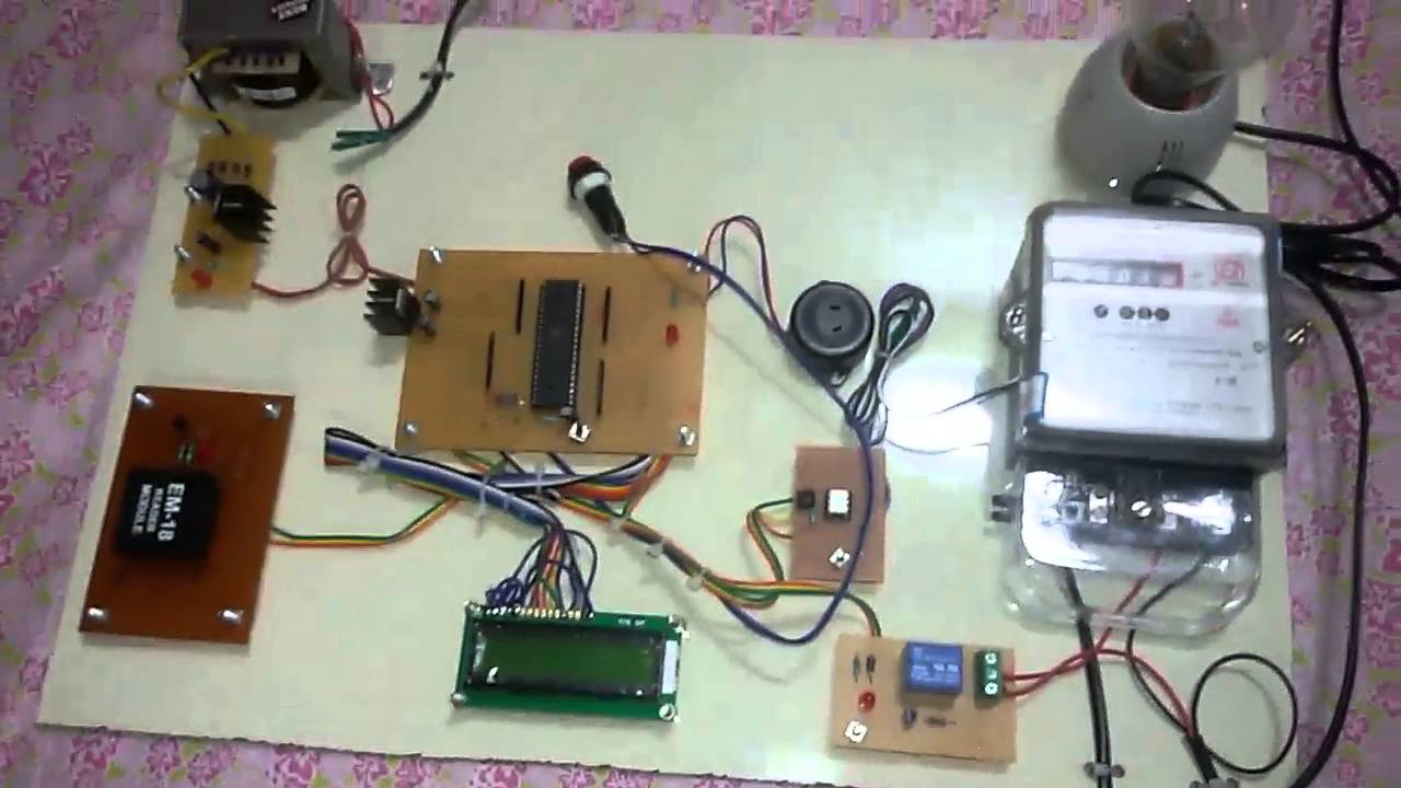 PREPAID ENERGY METER USING RFID - YouTube