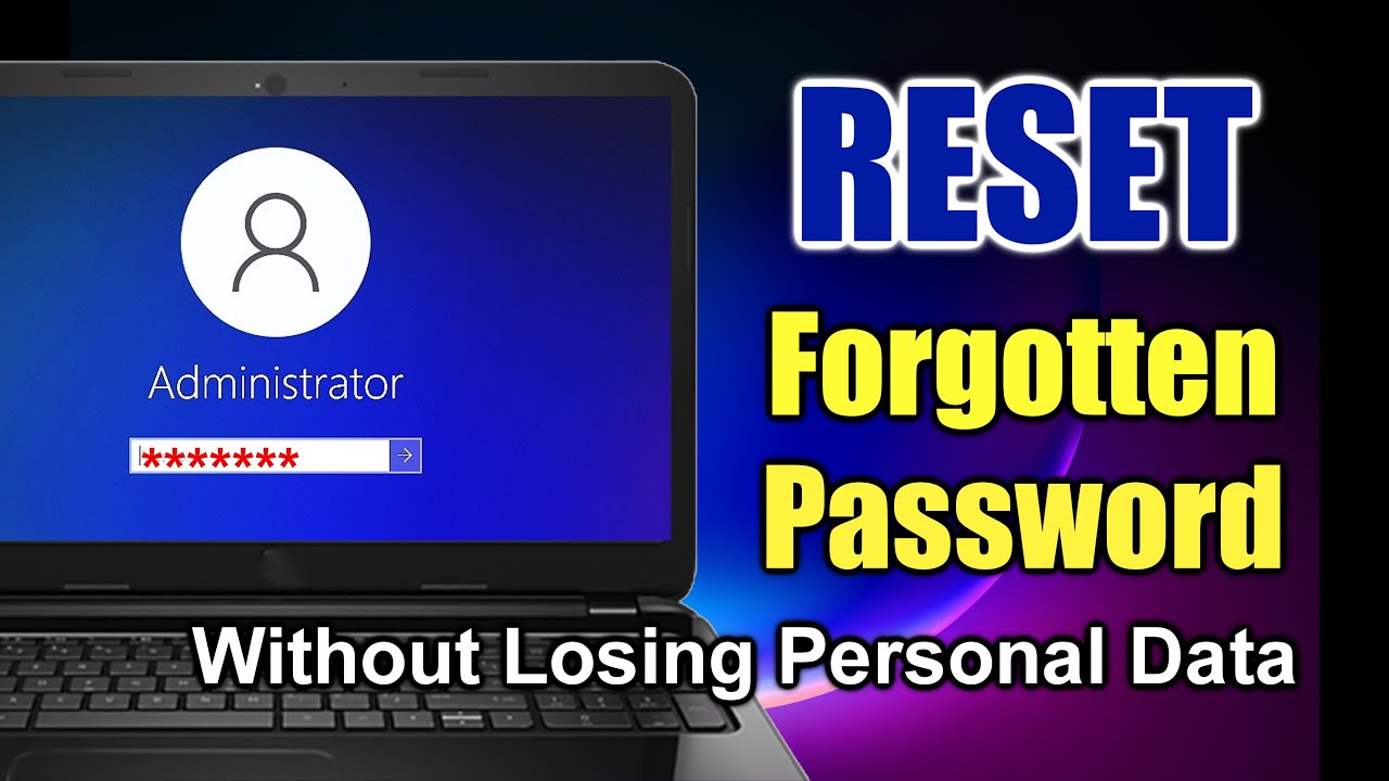 HOW TO RESET FORGOTTEN PASSWORD Windows 10, 11🔓No data loss | No ...