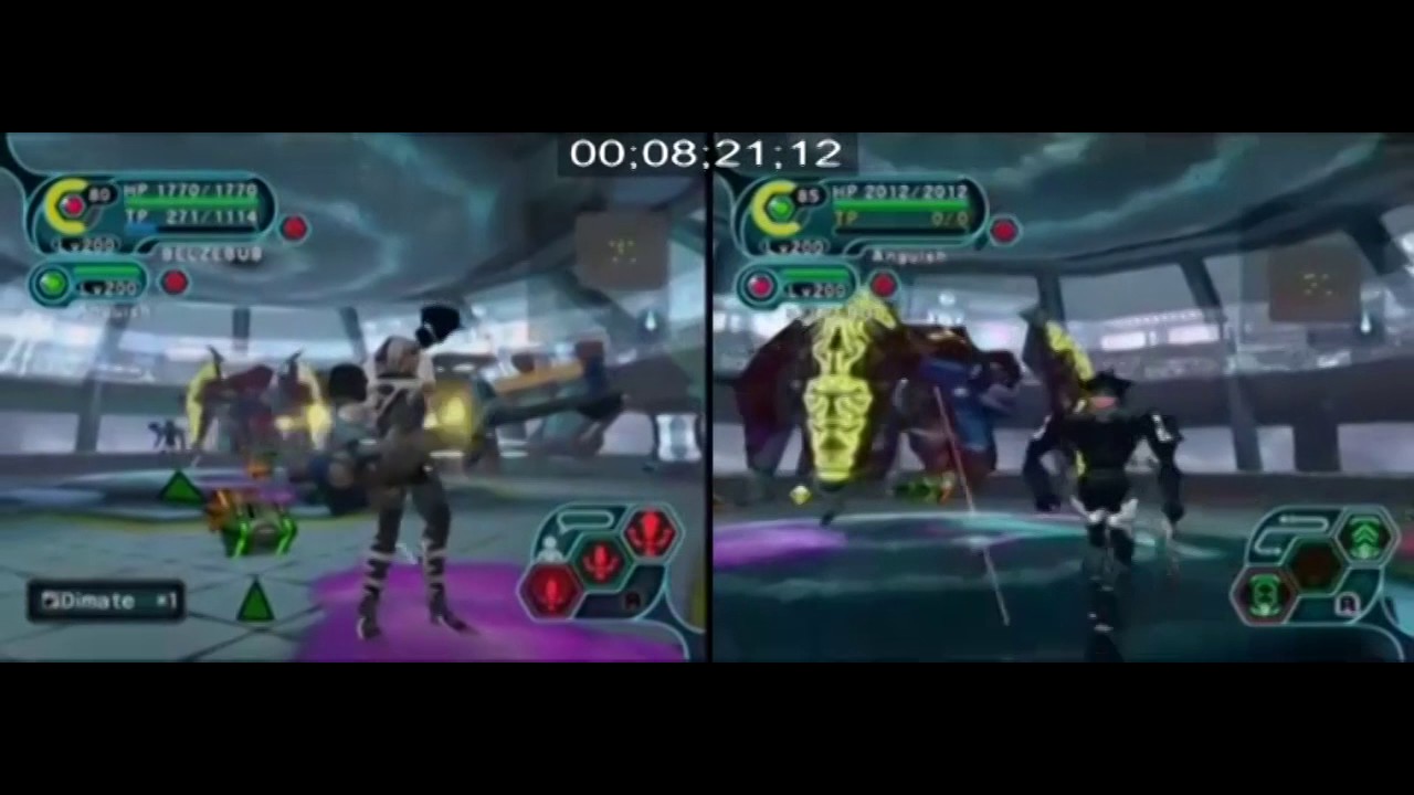 PSO:GC Phantasmal World 4 TA 22:59 Splitscreen (RAmar/HUcast) - YouTube