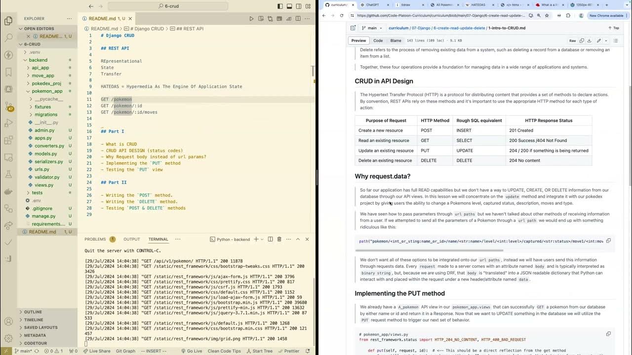 6 CRUD (Create Read Update Delete) with Django - YouTube