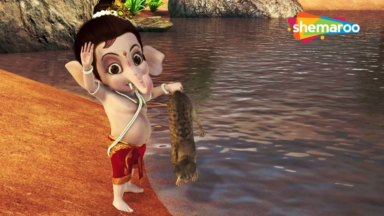 देखिये बाल गणेश और बिल्ली दॄश्य | Bal Ganesh and Billi Scene - 09 ...