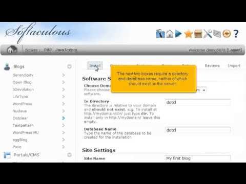 Tutorial: How to install Dotclear from Softaculous | LayerOnline Web Hosting - YouTube