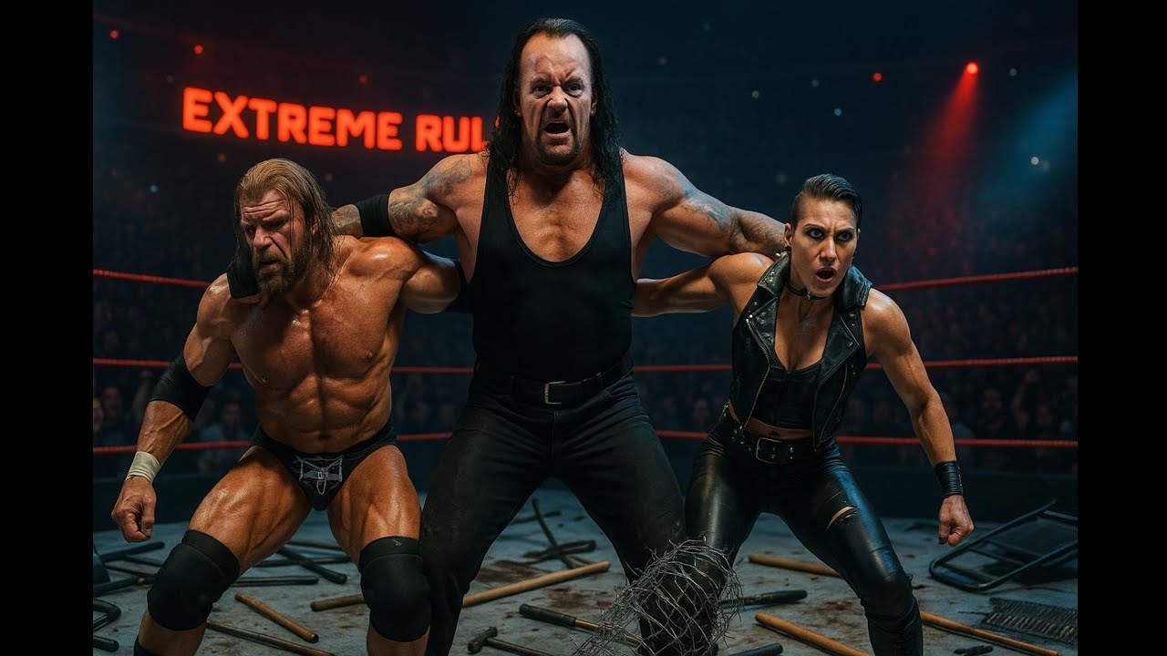 THE UNDERTAKER VS HHH & REAH REAPLY WWE 2K25 - YouTube